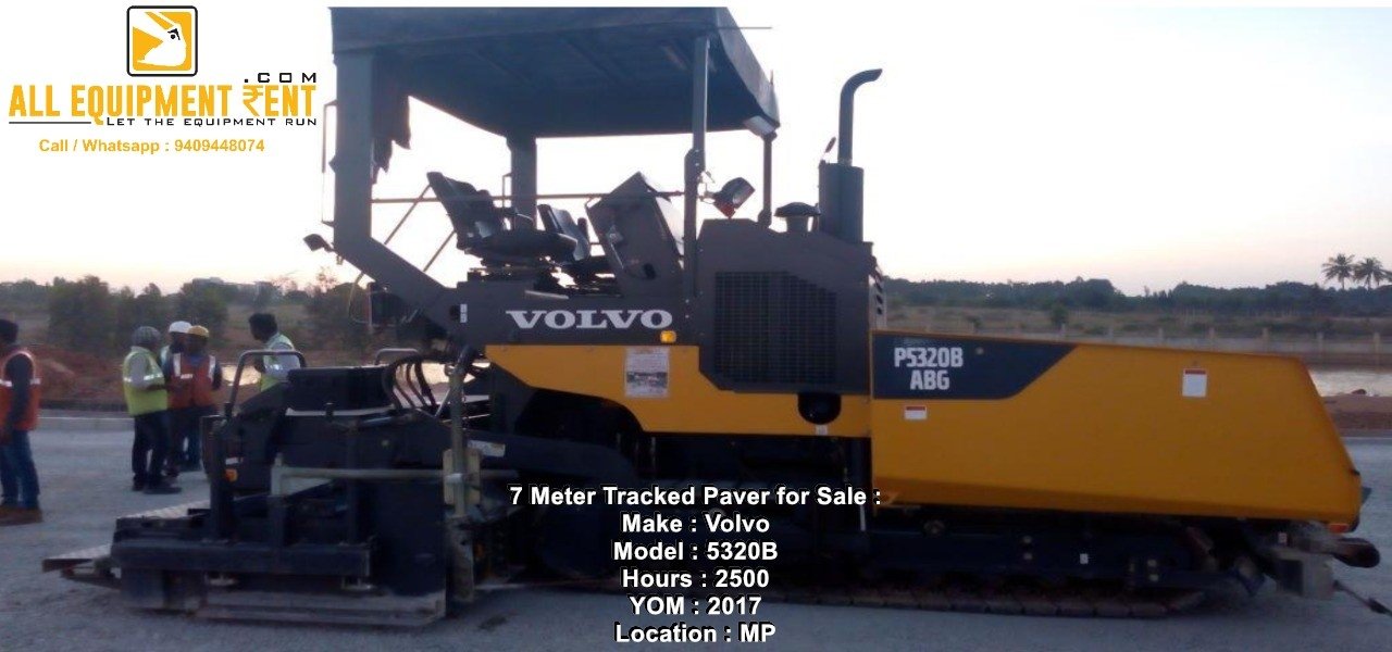 Used 7 Meter Tracked Paver Volvo 5320B 2017 for sale in MP =>Rent | Buy ...